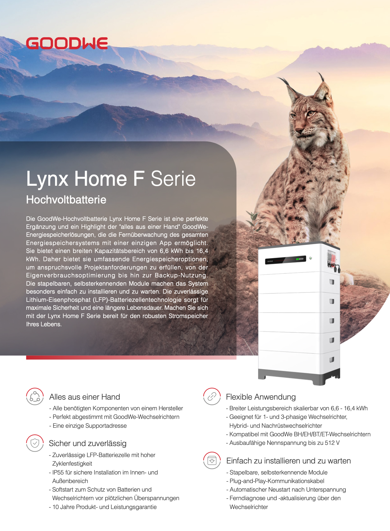 GoodWe Lynx Home F Plus+ PCU (mit einer Basis) Steuermodul | Guter ...